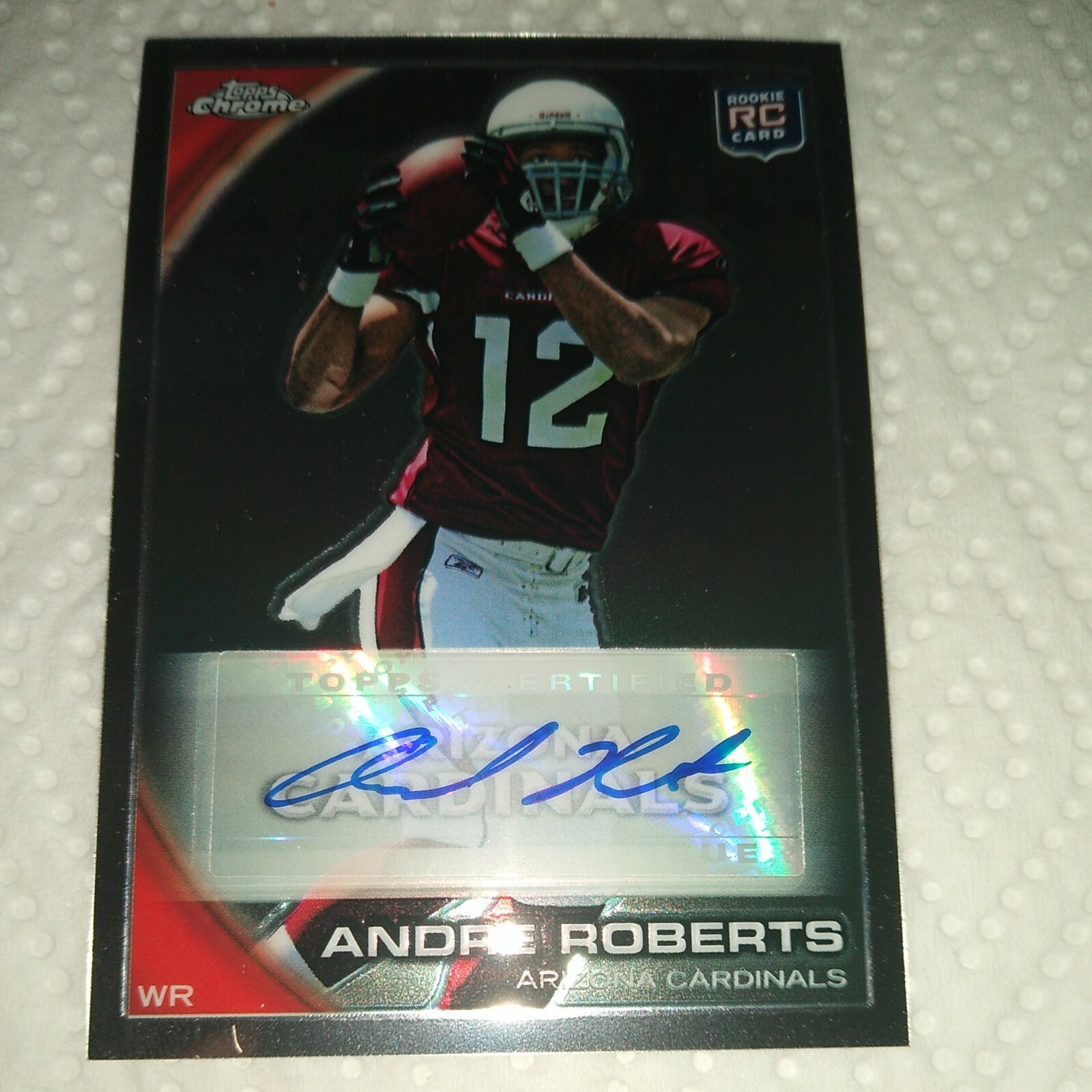 Andre Roberts 2010 Topps Chrome Autograph Rookie #C47 Cardinals The ...
