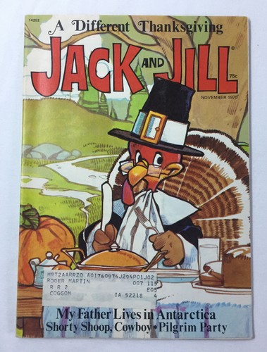 November 1975 - JACK AND JILL ~ Thanksgiving, Johnny Appleseed | eBay
