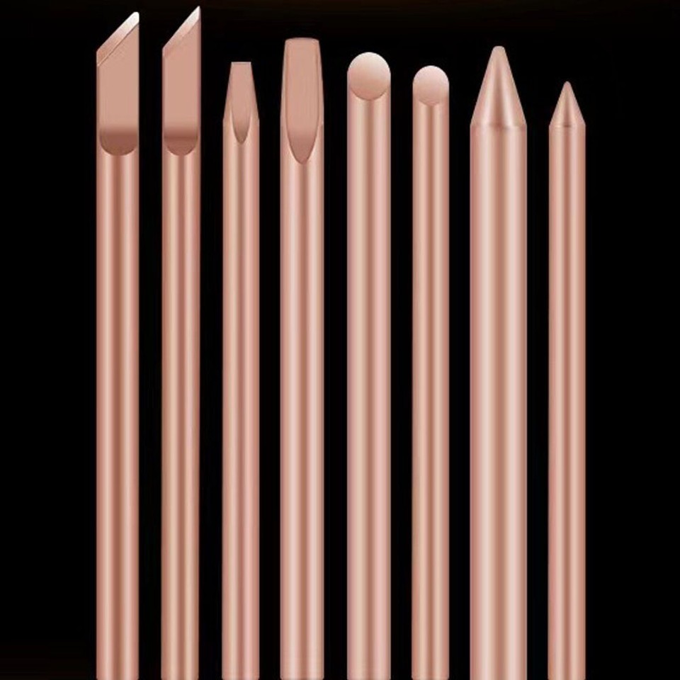 4Pcs 30/40/60W Iron Tips Soldering Iron Tip Lead-free Pure Copper ...