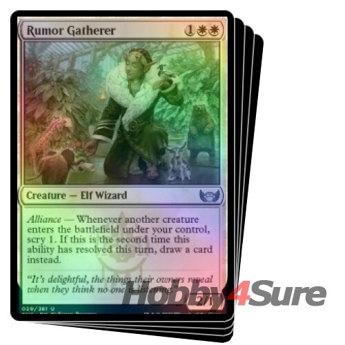 Foil Rumor Gatherer X4 M/NM Magic: The Gathering MTG Streets Of New ...