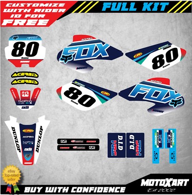 Full custom graphic kit fits Honda XR 100 FOXY style stickers | eBay ...