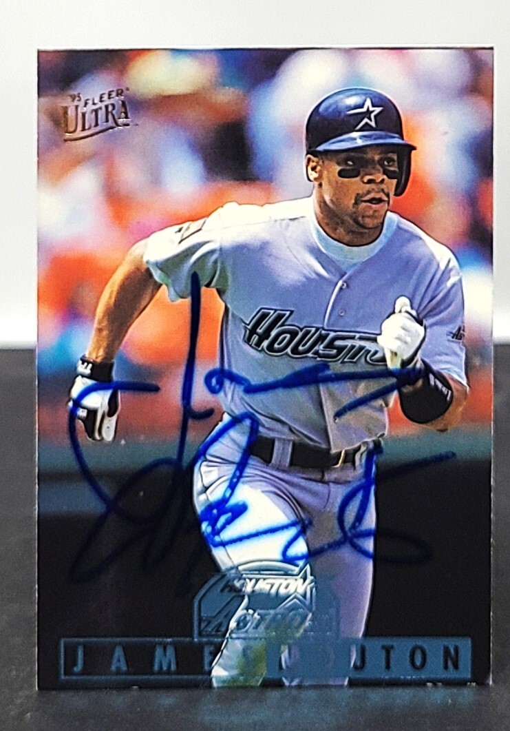 JAMES MOUTON Signed Autograph 1995 Fleer Ultra Baseball Card #175 ...