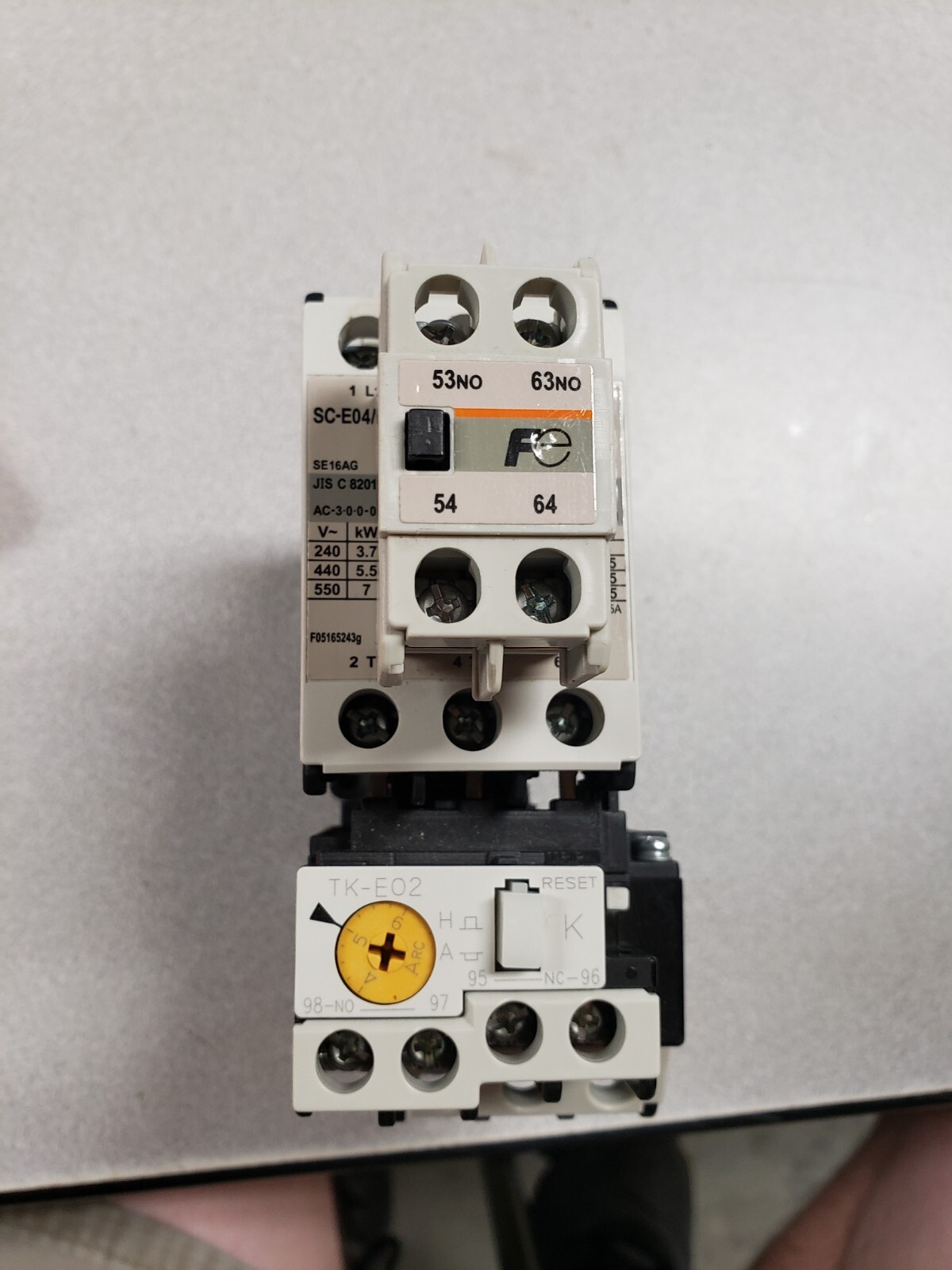 Fuji Electric SC-E04/G Contactor With SZ-A20/T And TK-E02 Add-Ons ...