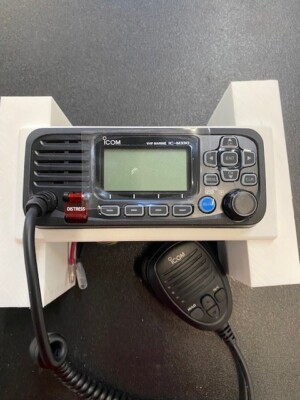 Icom M 330 Radio panel White Backing Plate 7 1/4" x 3 1/4" outside ...