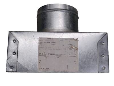 6" x 10" x 5" Galvanized Straight Floor Ceiling Heat AC Register Duct ...