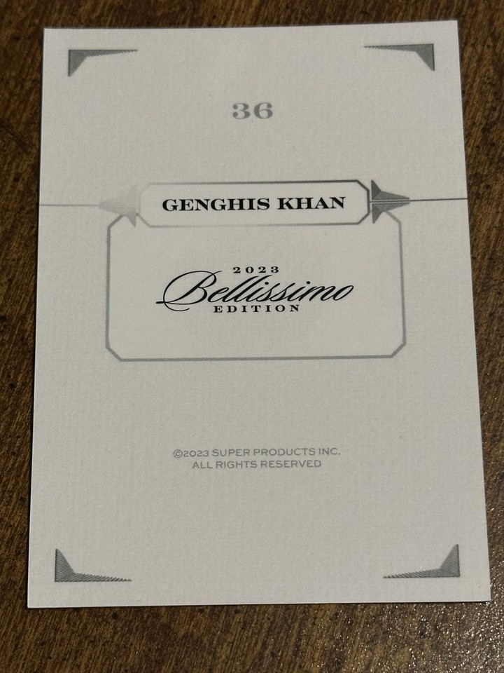 GENGHIS KHAN 2023 KEEPSAKE Bellissimo Edition #36 Green Foil #39/50 | eBay