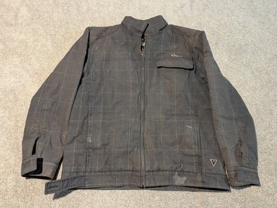 Vurt Jacket Mens Large Black Plaid Art Lined Skater Angel Grunge | eBay