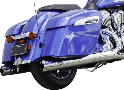 S & S Cycle Fishtail Slip-On Mufflers Chrome | eBay