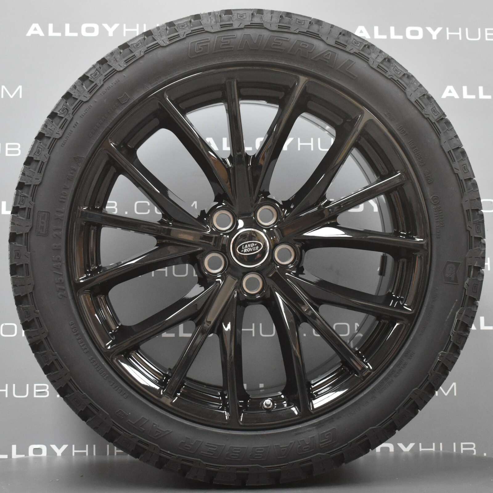 GENUINE RANGE ROVER SPORT L494 SVR 5091 21" INCH BLACK ALLOY WHEELS AND ...
