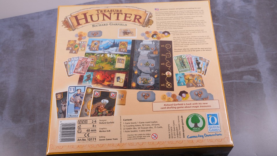 Treasure Hunter Board Game - New Sealed from Richard Garfield Queen ...