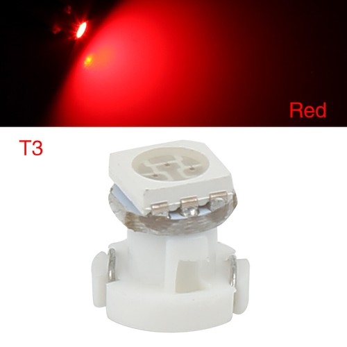 T3 Red 5050 LED Interior Car Instrument Dash Cluster Gauge Bulbs Light ...