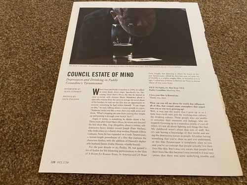 VBK3 INTERVIEW AND PICTURES. PADDY CONSIDINE BY ALEX GODFREY | eBay UK