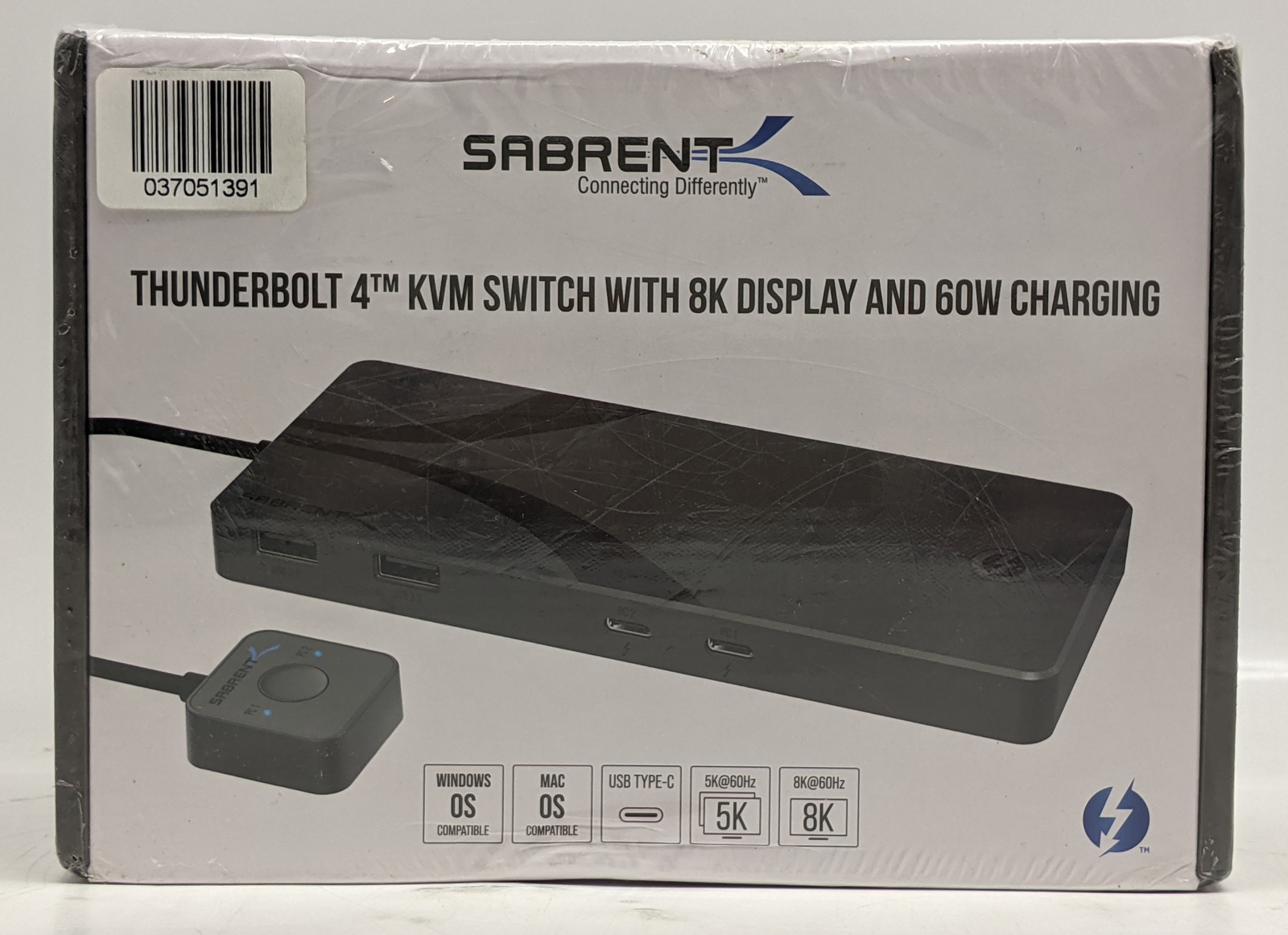 Sabrent Thunderbolt 4 KVM Switch With 8K Display And 60W Charging SB ...