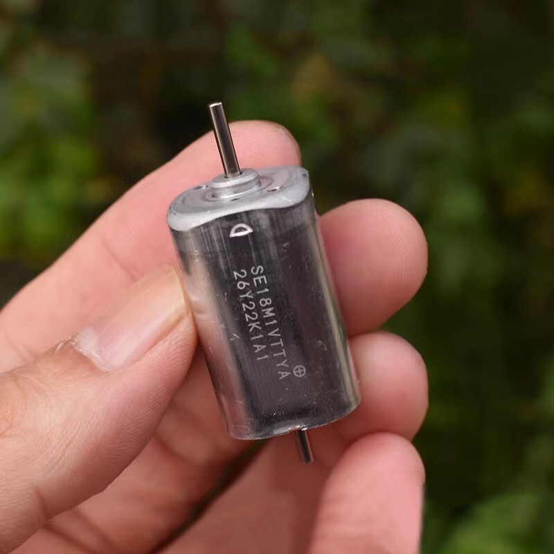 DC 12V 6-Pole Rotor Mini 18MM*18MM Dual Shaft Square Motor Rail Train ...