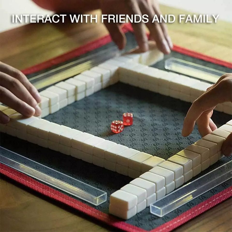 Vintage Chinese Mahjong Set Traditional 146 Tiles Mah-Jong Game Set W ...