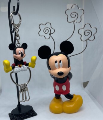 1-Mickey Mouse Key Ring/1-Card holder Desk | eBay