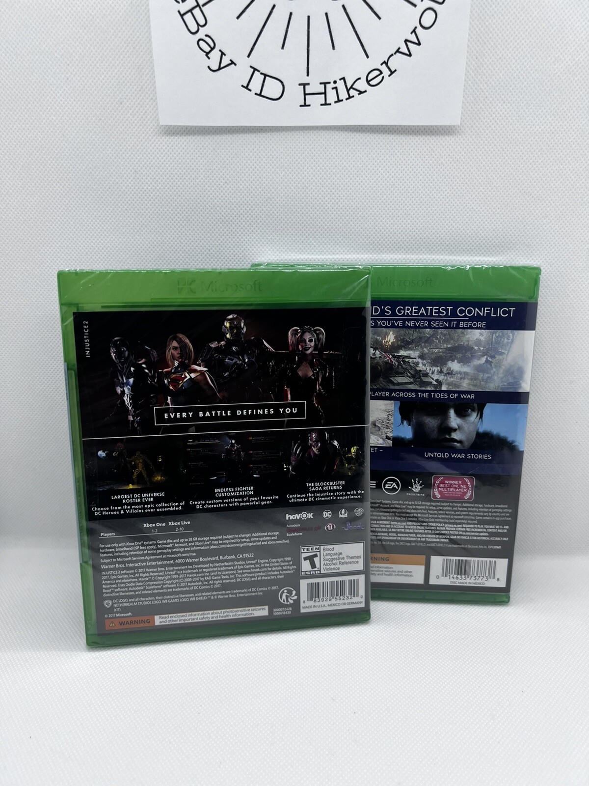 BATTLEFIELD V + INJUSTICE 2 (Microsoft Xbox One, 2018) XB1 LOT 2 GAMES SET NIB 14633737738 | eBay