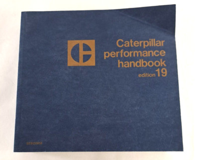 Manuals & Books - Caterpillar Performance Handbook Edition
