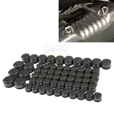 62X Motor Engine Bolt Cover Caps Topper For M8 Harley Softail Street ...
