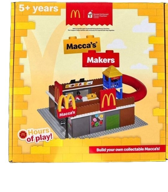 Mcdonalds Macca's Makers Build Your Own Brick Set LIMITED EDITION Brand ...