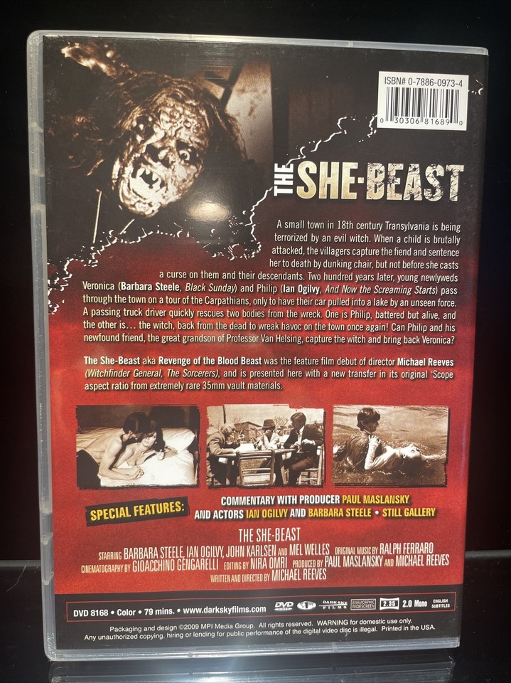 The She-Beast (aka Revenge of the Blood Beast) [DVD] Widescreen ...