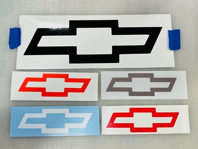 Chevy Bowtie Outline Vinyl Decal Many Szs & Clrs FREE Ship DOESN'T FIT ...
