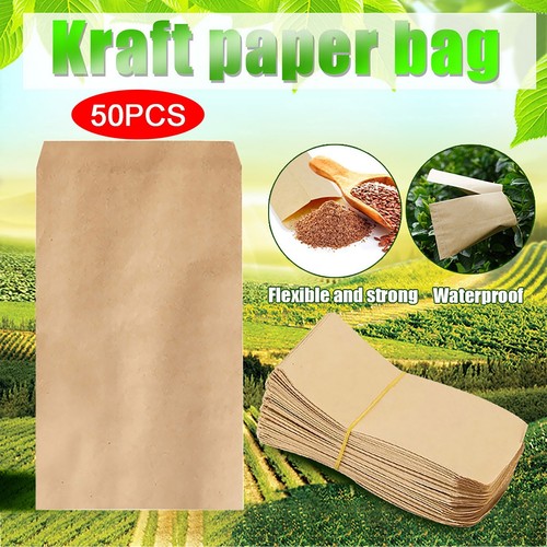 50pcs Kraft Small Coin Envelopes Self Adhesive Kraft Seed Garden ...