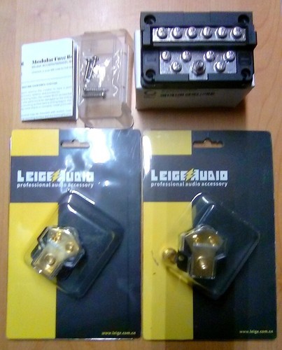 Car audio wiring products - (2) power distribution blocks - (1 ...