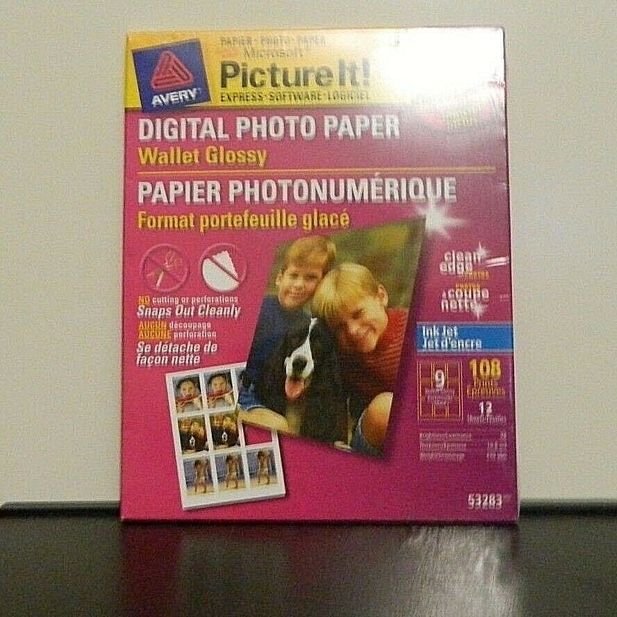 Avery Digital Photo Paper 53283 Wallet Glossy 108 Prints Inkjet with ...