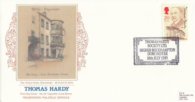 (109252) Thomas Hardy GB PPS Cigarette Card FDC Higher Bockhampton 1990 ...