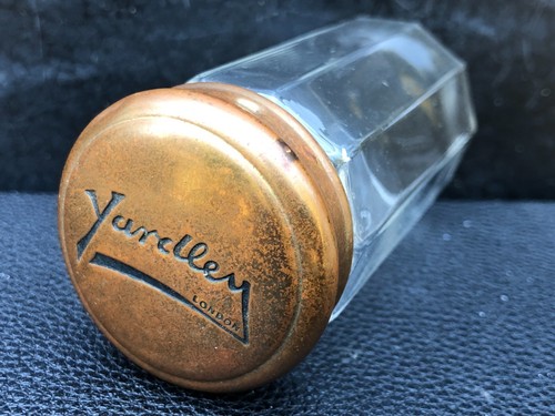 Vintage Yardley London Glass Bottle with Brass Lid - 1940s | eBay