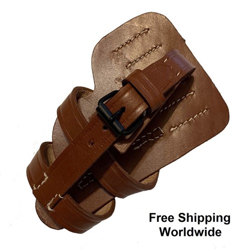 WW2 German P08 Luger Paratrooper Holster - Brown Leather Military Army ...