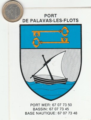 AUTOCOLLANTS. Régionalisme. Blason. PALAVAS les Flots | eBay