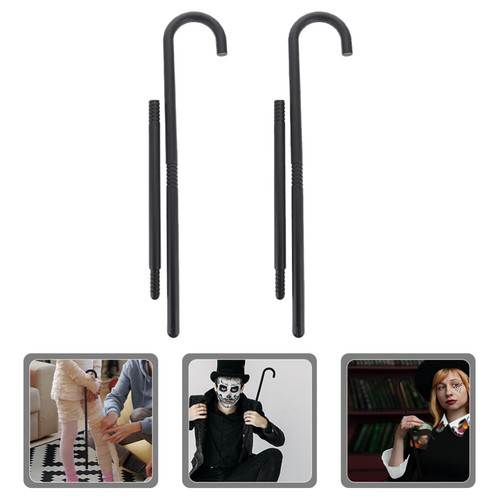 2 Sets Cross-dressing Props and Crutches Wand Party Telescopic Make up ...