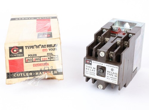 Eaton Cutler Hammer D26MR60A Type M Control Relay, 6 N.O Contacts, 120V ...
