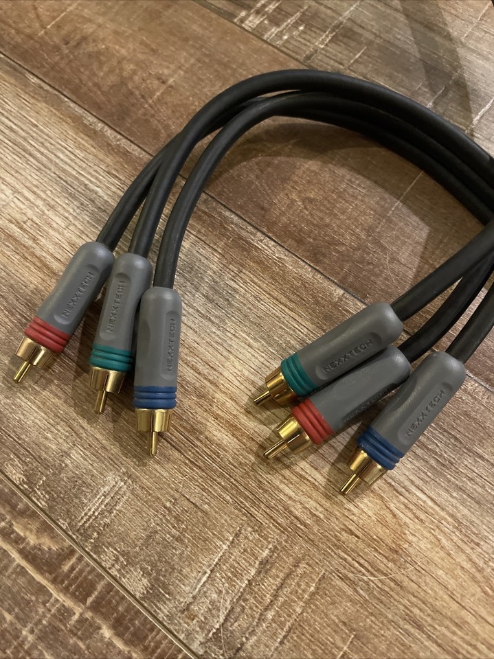 Nexxtech Ultimate Component Video Cable 6Ft Double Shielded Parts ...
