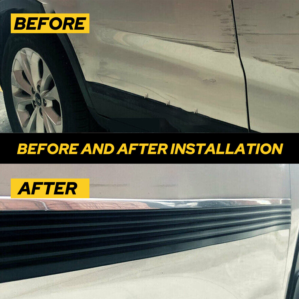 Car Trim Strip Self-Adhesive Automotive Side Body Moulding Decor Trim 2 ...