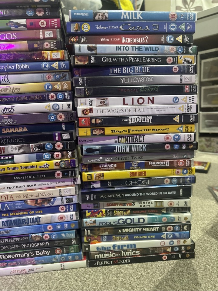 Over 80 DVDs Bundle Joblot Comedy Thriller Action Kids Comedy | eBay UK
