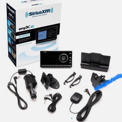 New Open Box Sirius XM Satellite Radio Onyx EZ Radio XEZ1V1 Vehicle Kit ...