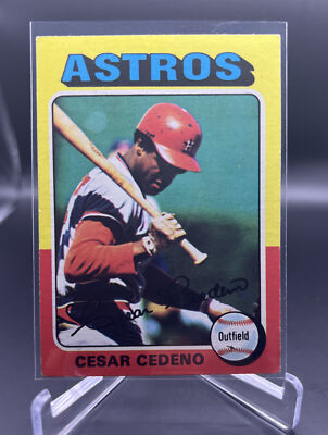Topps Cesar Cedeno Card #590 Astros 1975 NM++ | eBay
