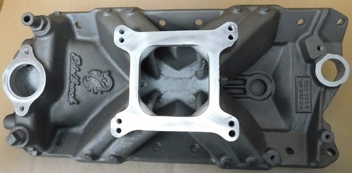 Edelbrock 2950 Vintage SB Chevy Scorpian Intake, Single Plane, 4150 ...