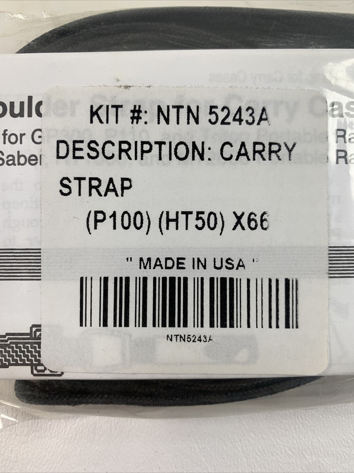 Motorola NTN5243A Adjustable Carrying Shoulder Straps APX 6000 XPR 3500 ...