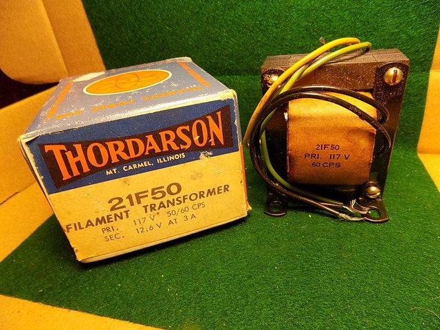 THORDARSON MEISSNER 21F50 Filament Transformer PRI.117V 50/60 CPS SEC ...