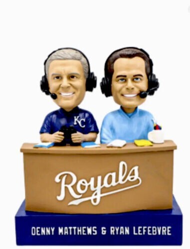 KC Kansas City Royals BobbleHead You Make The Call Ryan Lefebvre Denny ...