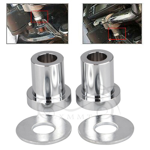 Chrome Solid Riser Bushings For Harley Electra Street Glide Road King FLHR FLHTK | eBay