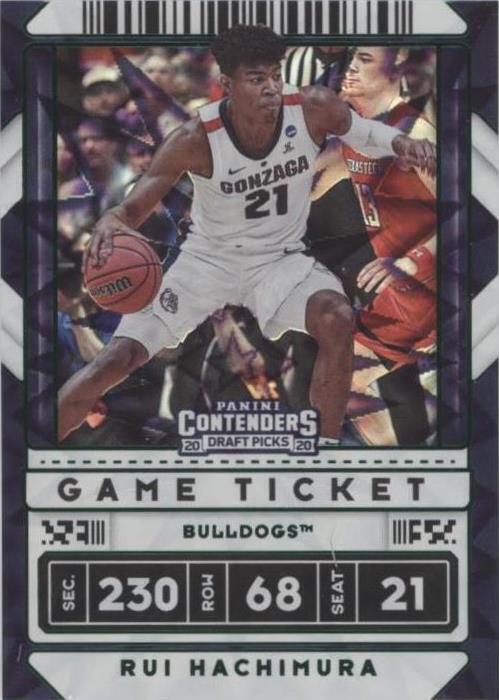 2020-21 Panini Contenders Draft Picks - Rui Hachimura #33 Game Ticket ...