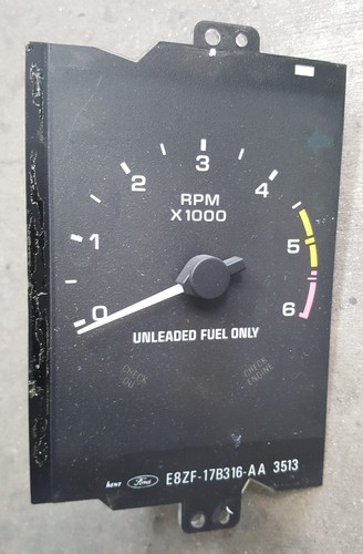87 - 89 OEM Mustang Tachometer Tach RPM Guage GT LX 2.3 1987 1988 1989 ...