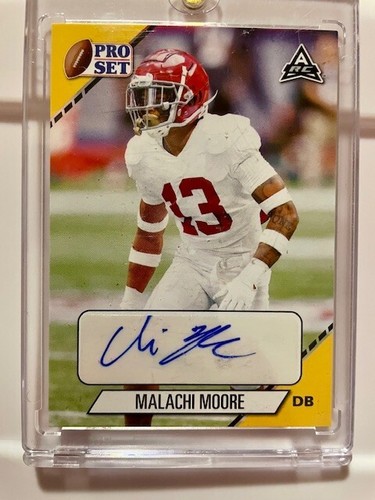Malachi Moore 2021 Leaf Pro Set College - Autographs Gold rookie ...