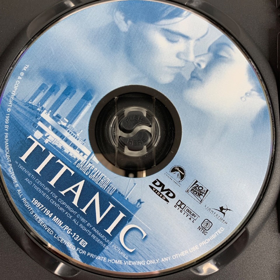 Titanic (1997) DVD by James Cameron; Leonardo DiCaprio, Kate Winslet ...
