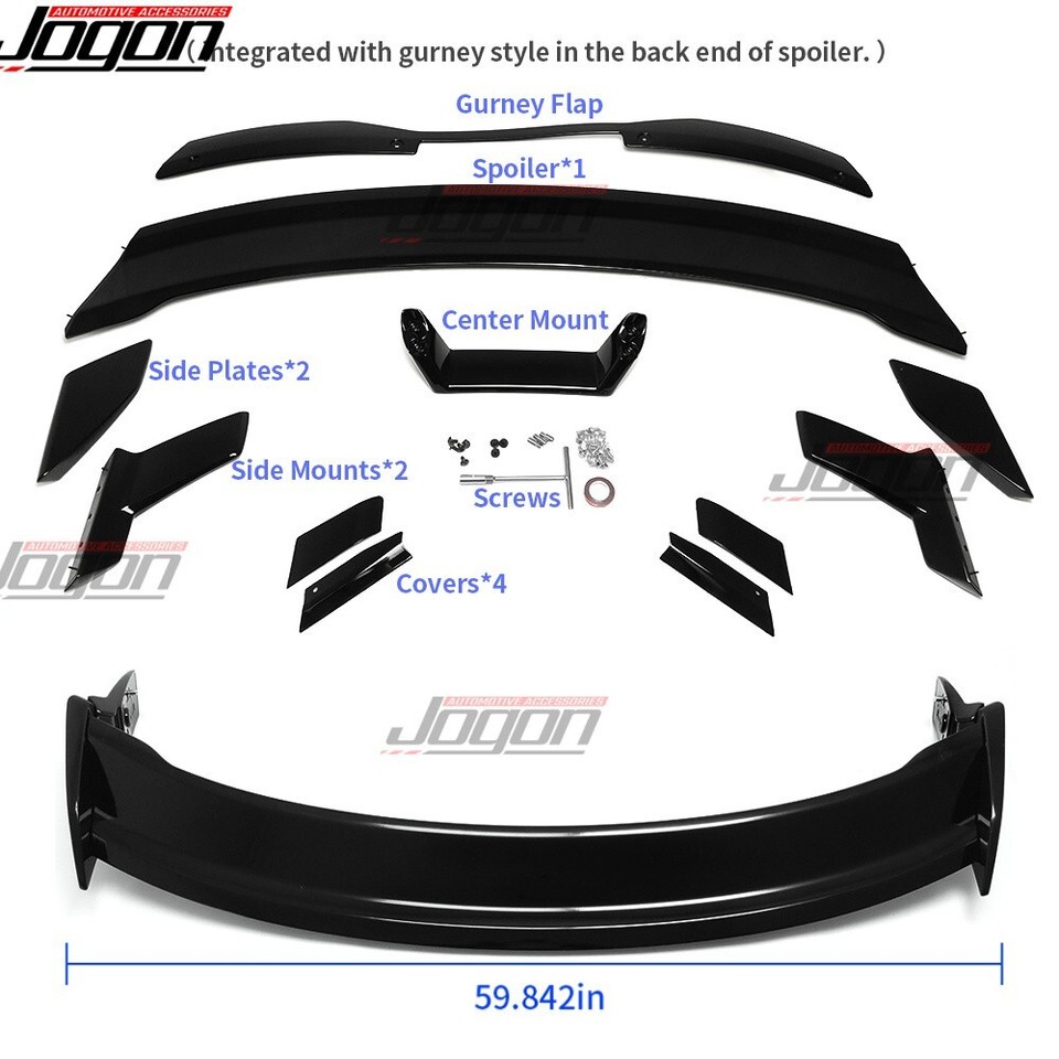 S550 GT500 GT350R Rear Trunk Spoiler Kit For Ford Mustang S550 GT ...